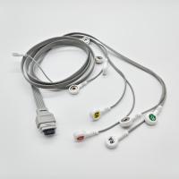 China Compatible with NIHON KOHDEN 16P ten conductor American standard buckle dynamic lead wire for sale
