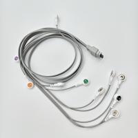 China Compatible with NIHON KOHDEN 16P ten conductor American standard buckle dynamic lead wire for sale