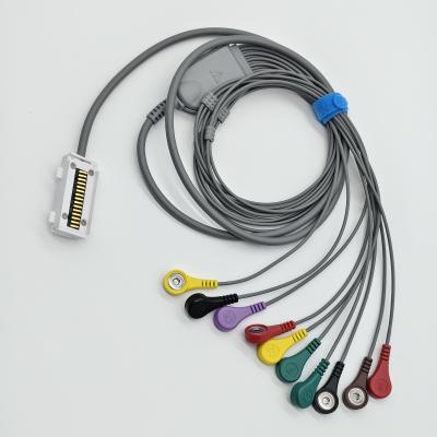 China Compatible 10-lead ECG cable for Meditech CardiUP! (CardiUP! 12 / CardiUP!) ambulatory ECG monitors for sale