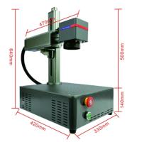 China 20w 30w 50w Fiber Laser Marking Machine Portable Ring Jewelry Engraving Machine for sale