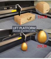 China 10.6um CO2 Laser Engraver Cutting Machine  0-400mm/s With Lifting Device for sale