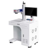 China Stand 5W UV Laser Engraving Machine Glass Plastic Paper Cloth Marking Machine 220V 50Hz for sale
