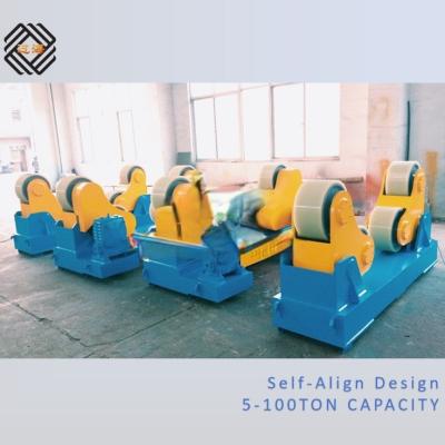 China 5-100 Ton Manual/Automatic Welding Rotator For Diameter 180-10000mm Welding Equipment for sale