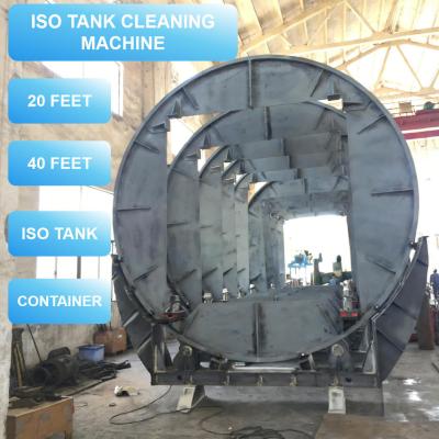 China ISO Tank Container Turnover Rotation Machine For Oil Chemical Cleaning Exterior Frame Tank Shell Repair Refurbishment Modifications for sale