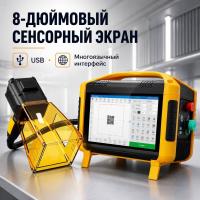 China 8‑Inch Multilingual Touch Screen Handheld Fiber Laser Marker, USB File Import, Offline Operation Without PC for sale
