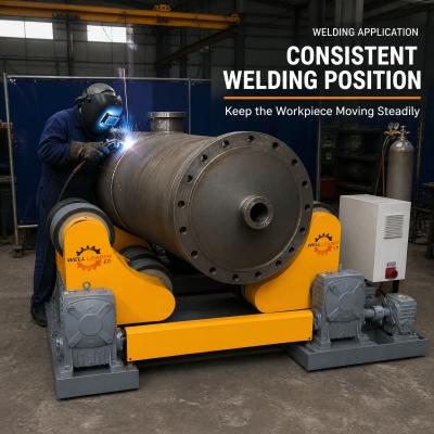 China Heavy Duty Welding Rotator with Uniform Speed & Stable Contact, Controlled Rotation for Large Pipe Fabrication for sale