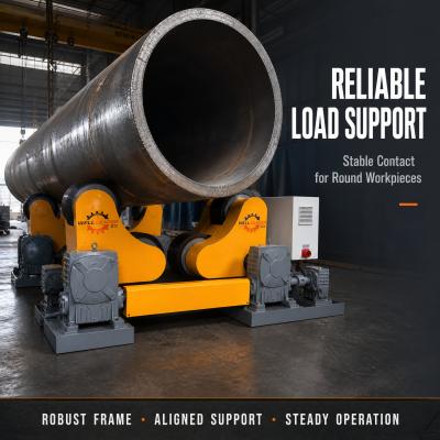 China  Self-Aligning Welding Turning Roll, Stable Controlled Rotation for Pipe Surface Grinding & Finishing for sale