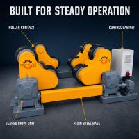China  Self-Aligning Welding Turning Roll with Rigid Steel Base & Geared Drive Unit, Built for Steady Operation for sale