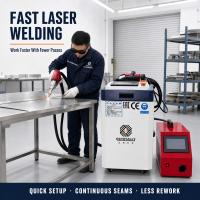 China Handheld Fiber Laser Welding Machine, Fast Laser Welding, Work Faster With Fewer Passes, Quick Setup & Less Rework for sale