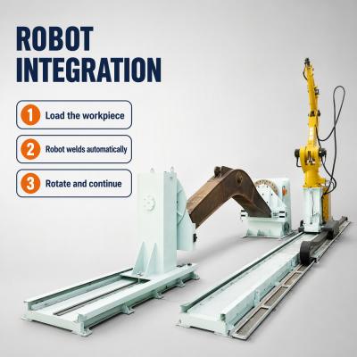 China  Robotic Welding Workcell with Head Tail Positioner, Complete Workflow: Load Workpiece, Auto Weld, Rotate & Continue for sale