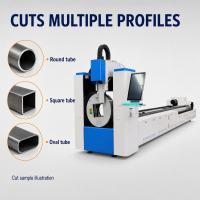 China Multi-profile CNC Laser Pipe Cutter | High Precision Cutting for Round, Square and Oval Metal Tubes for sale