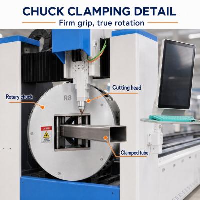 China  Automotive Metal Tube Laser Cutter | High Precision Contour Cutting for Roll Cage, Exhaust Pipes and Frame Brackets for sale