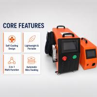 China Portable Handheld Laser Welding Machine Built-in Air Cooling System, 3 Functions Weld Cut Rust Clean, Mobile Design with Casters & Emergency Stop for sale