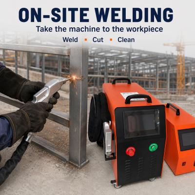 China Compact Portable Air Cooled Handheld Laser Welder 3 in 1, Light Weight Design with Backpack, Can Be Carried to On-Site Metal Working Jobs for sale