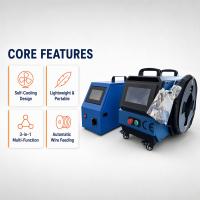 China 3-in-1 Multi-Function Self-Cooling Handheld Fiber Laser Machine, Laser Welding, Laser Cutting and Rust Removal All In One Portable Laser Welder for sale