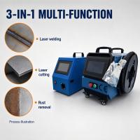 China Multi-Function 3-in-1 Handheld Laser Welder, Portable Self-Cooling Laser Machine for Metal Welding, Cutting and Rust Cleaning for sale
