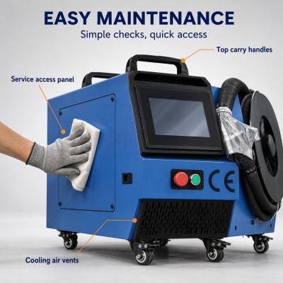 China Easy Operation 3-in-1 Handheld Laser Welder, Touchscreen Control, Two-Button Start & Emergency Stop, Welding Cutting Rust Cleaning All In One for sale