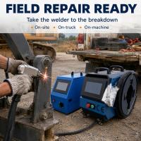 China Field Repair Ready 3-in-1 Air Cooled Handheld Fiber Laser Welder, Portable On-site Welding Cutting Rust Removal Machine for Truck & Machinery Repair for sale