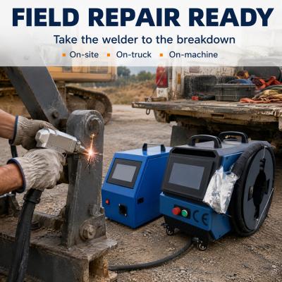 China Field Repair Ready 3-in-1 Air Cooled Handheld Fiber Laser Welder, Portable On-site Welding Cutting Rust Removal Machine for Truck & Machinery Repair for sale