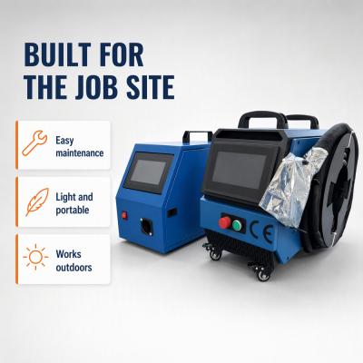 China Portable 3-in-1 Handheld Laser Welder for Field Repair, Air-Cooled No Chiller, On-site On-truck On-machine Metal Welding Cutting Rust Cleaning for sale