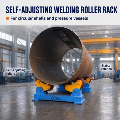 China Self-Adjusting Welding Roller Rack, Automatic Alignment Rotator for Circular Shells and Pressure Vessel Welding for sale