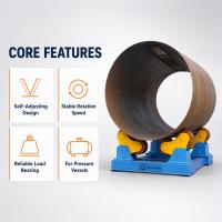 China Heavy Duty Self-Adjusting Welding Roller Rack for Circular Shell, Tank and Pressure Vessel Circular Welding for sale