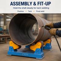 China Welding Roller Rack for Shell Assembly & Fit-Up, Hold Cylindrical Shell Steady for Tack Welding, Position, Tack and Final Weld for sale
