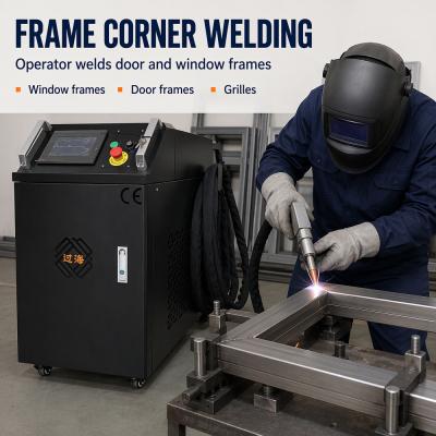 China Portable Handheld Laser Welder for Stainless Steel Railing Fabrication, Precise Baluster to Rail Joint Welding for sale