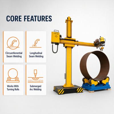 China Heavy Duty Automatic Welding Column Boom Manipulator for Pressure Vessel, Large Pipe and Storage Tank Fabrication for sale