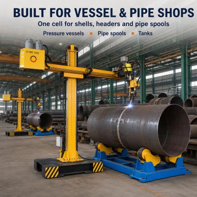 China Shop Floor Ready Floor-Mounted Column and Boom Welding Manipulator for Longitudinal & Circumferential Cylinder Welding for sale