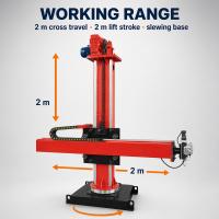 China  Compact Column & Boom Welding Manipulator | 2m Horizontal Travel, 2m Lifting Stroke, Rotatable Base for Tank & Pipe Welding for sale