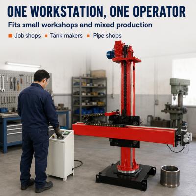 China Automatic Welding Manipulator with Slewing Base, 2m Cross and Lift Stroke, Ideal for Small Workshop Fabrication for sale