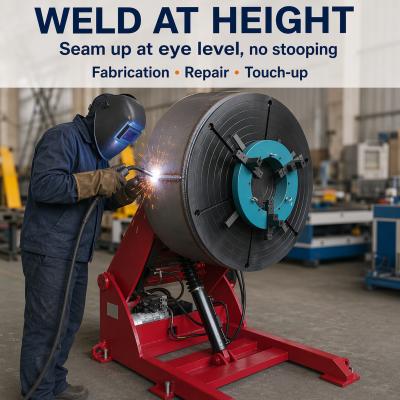 China Adjustable Angle Hydraulic Welding Positioner, Freely Switch Between Horizontal, Inclined and Vertical Working Positions for sale