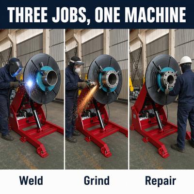 China  3-Jaw Self-Centering Hydraulic Tilting Positioner, Securely Grips Round & Flanged Workpieces for Welding for sale