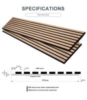 China Natural Oak Black Felt Acoustic Perforated Wood Veneer Panel For Wall for sale