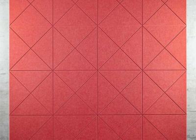China Moulding Red Color Acoustic Panel For Home Decoration Or Furniture Industry for sale