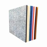 China 2400g/Sqm 12mm Recycled Polyester Fiber Acoustic Board for sale