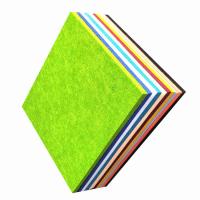 China INTERTEK Decorative Sound Absorbing Polyester Acoustic Panels Wall Tiles for sale