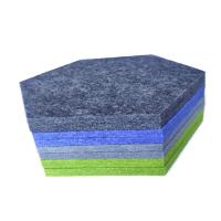 China 9mm 0.6 NRC Recycled Felt Wall Panels Baffles Pre Finished for sale