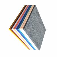 China needle punched Decorative Sound Absorbing Felt Wall Panels Eco glue bonded for sale