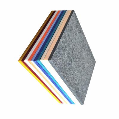 China needle punched Decorative Sound Absorbing Felt Wall Panels Eco glue bonded for sale