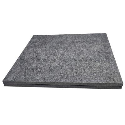 China 25mm 3500g/Sqm Sound Absorption PET Acoustic Felt Panel for sale