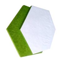 China Velcro Friendly Hexagon 15mm Pet Felt Panels for sale