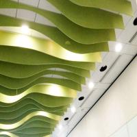 China Polyester Fireproof Office Ceiling 20mm Acoustic Felt Tile for sale