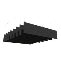 China Polyester Fireproof Office Ceiling 20mm Acoustic Felt Tile for sale