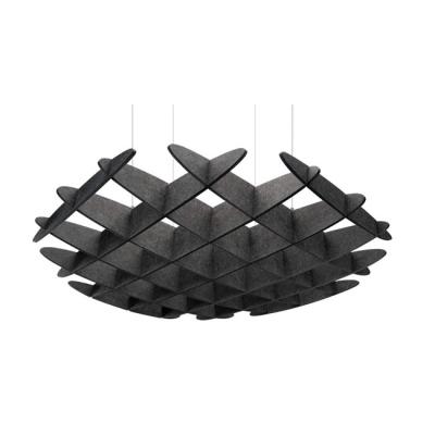 China Polyester Fireproof Office Ceiling 20mm Acoustic Felt Tile for sale