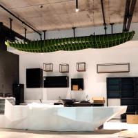 China Flame Retardant 15mm NRC 0.75 Hanging Sound Baffles for sale