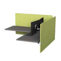 China Fabic Wrapped EN 13501-B Acoustic Desk Screen for sale