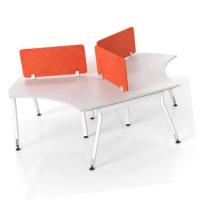 China 12mm NRC 0.6 Sound Absorbing Desk Dividers for sale