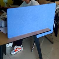 China 1400x600mm Office Desktop Acoustic Privacy Panels for sale